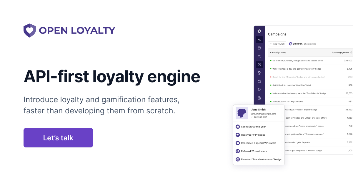 Loyalty Program Software - Open Loyalty